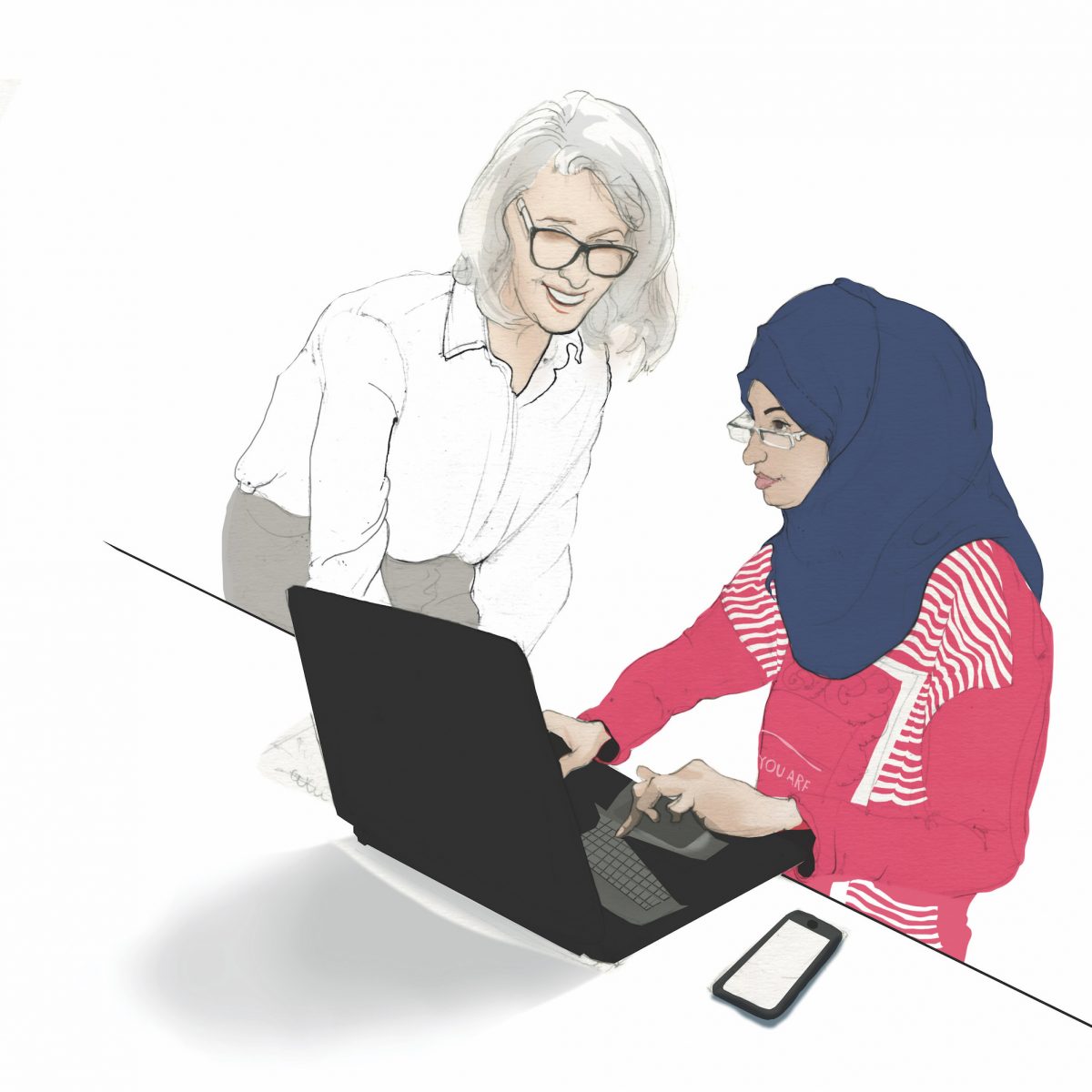 Nick Ellwood | ESOL illustrated brochure – Migration Yorkshire