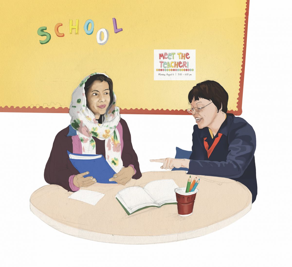 Nick Ellwood | ESOL illustrated brochure – Migration Yorkshire