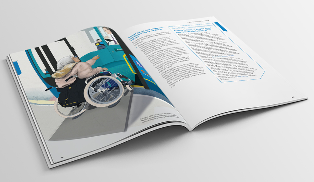 Nick Ellwood | ESOL illustrated brochure Migration Yorkshire