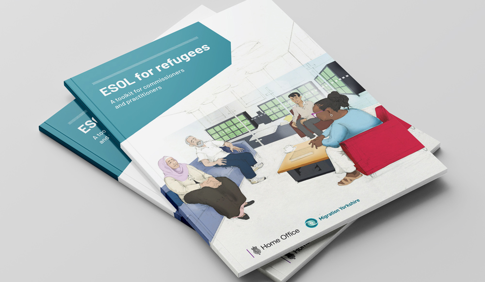 Nick Ellwood | ESOL illustrated brochure Migration Yorkshire